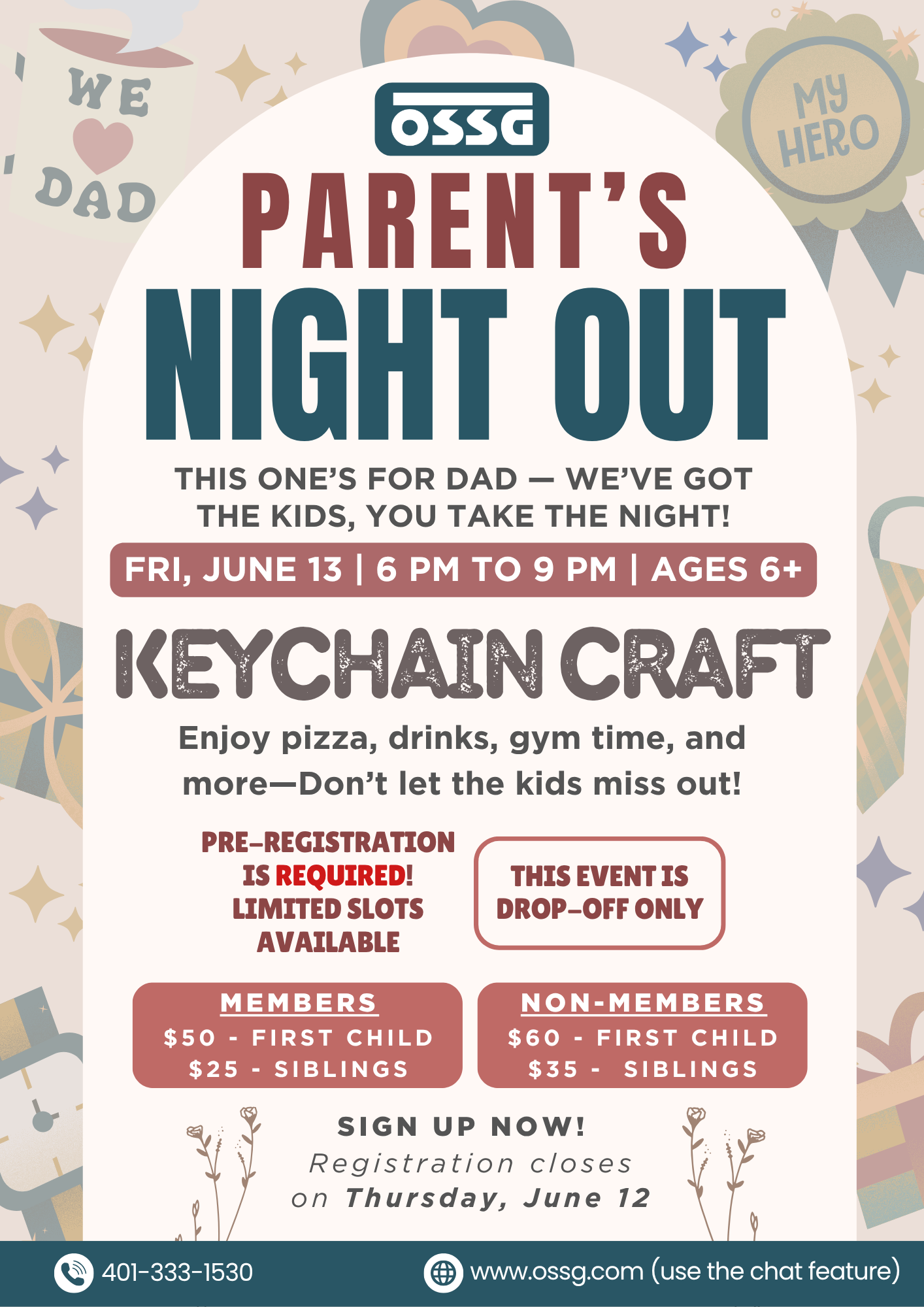 June Parent’s Night Out 6/13/25 – Ocean State School of Gymnastics Center